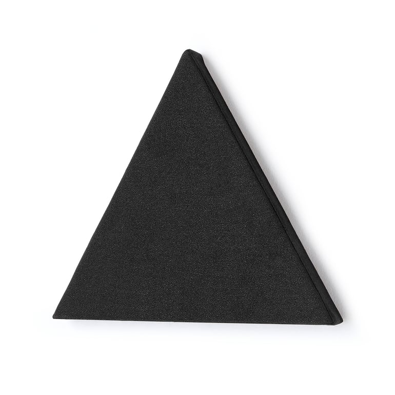 Acoustic ceiling hanging panel POLY, triangle, 600x600x600x56 mm, black ...