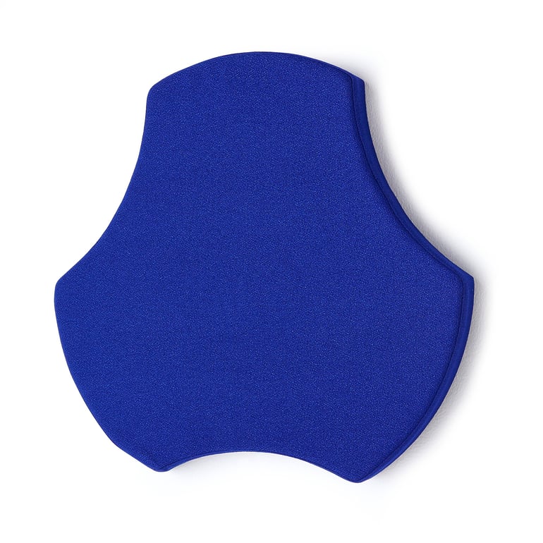 Akustický panel POLY, trio, 600x600x600x50 mm, modrá | AJ Produkty