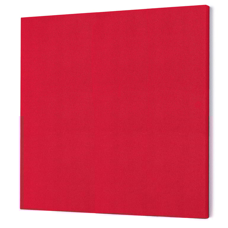 Acoustic panel POLY, square, 1180x1180x56 mm, red | AJ Products UK