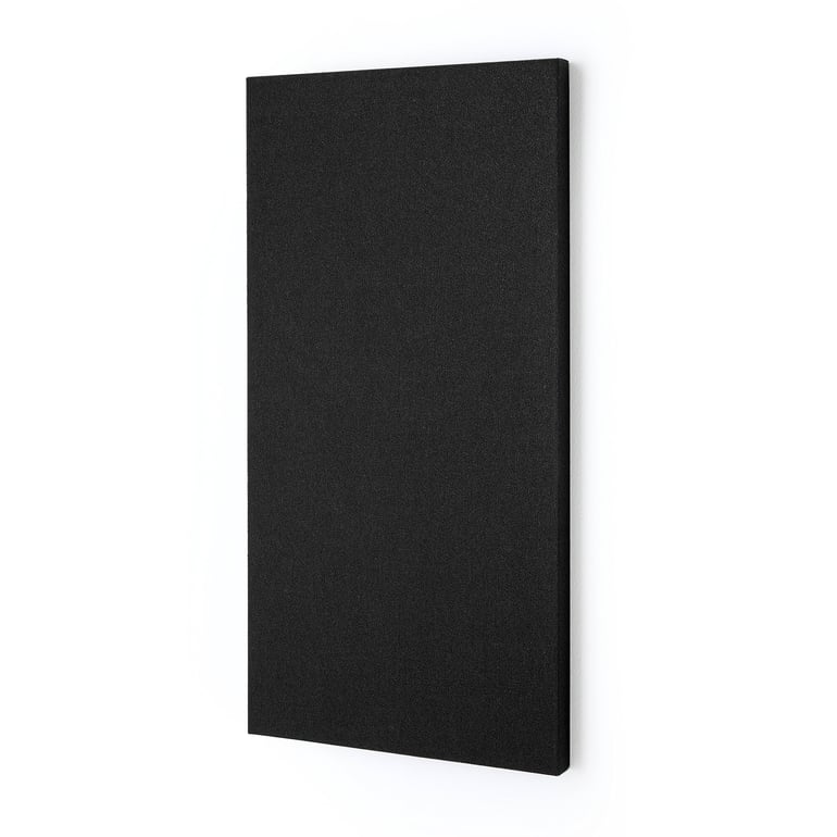 Acoustic panel POLY, rectangular, 600x1180x56 mm, black | AJ Products UK