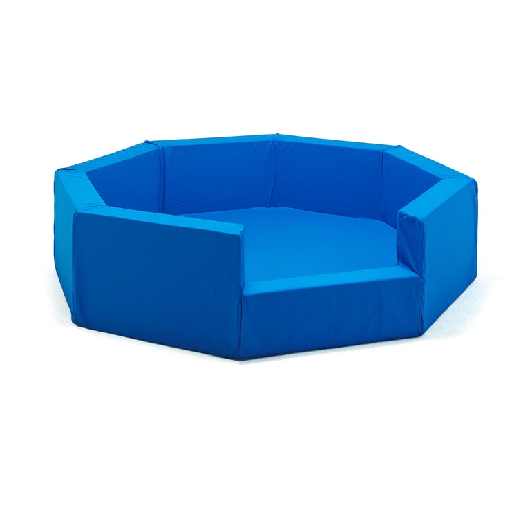 Octagonal foam pit MELKER, cotton cover, blue | AJ Products IE