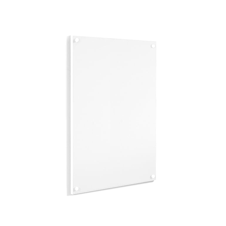 Frameless whiteboard, 876x578 mm, white edging | AJ Products UK