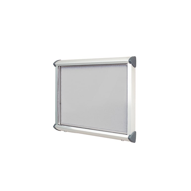 Outdoor notice board SHIELD, 570x712 mm, light grey | AJ Products UK