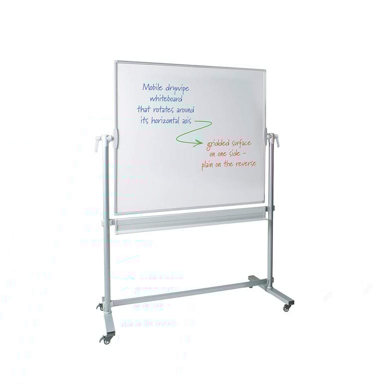 Budget revolving magnetic whiteboard, 1200x900 mm | AJ Products IE