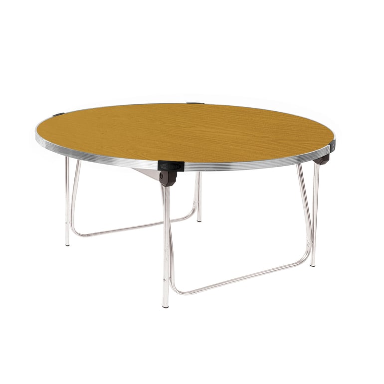 Round folding table, Ø 1220x584 mm, oak | AJ Products UK
