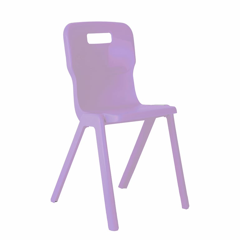 All-in-one plastic chair TITAN, H 460 mm, purple | AJ Products UK