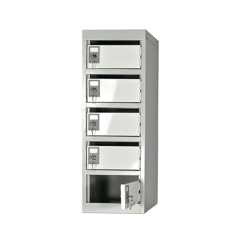 Post box lockers with doors, 5 comps, 900x300x385 mm | AJ Products UK