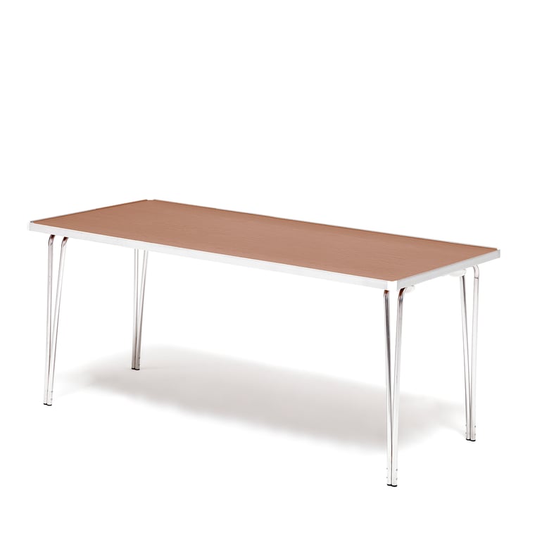 Economy folding table, 1220x685x698 mm, walnut | AJ Products UK