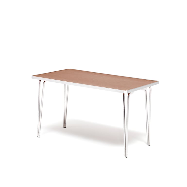 Economy folding table, 915x610x698 mm, walnut | AJ Products UK