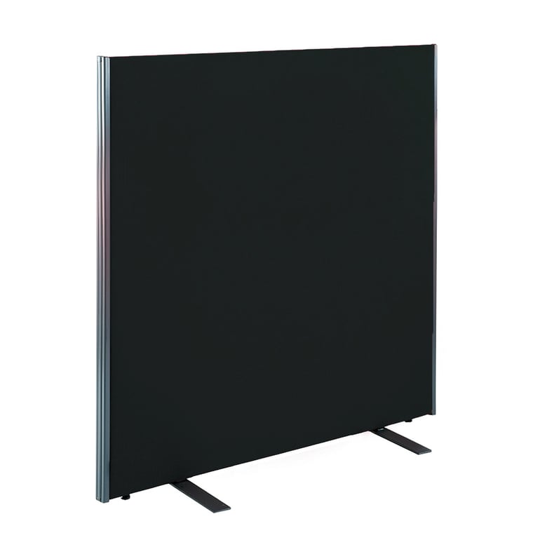 Floor screen, 1200x1500 mm, black | AJ Products UK