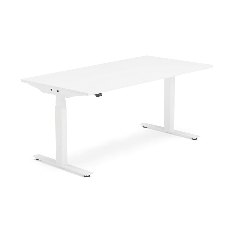 Schreibtisch MODULUS SMART, 1600 x 800 mm, weiß/weiß | AJ Produkte AT