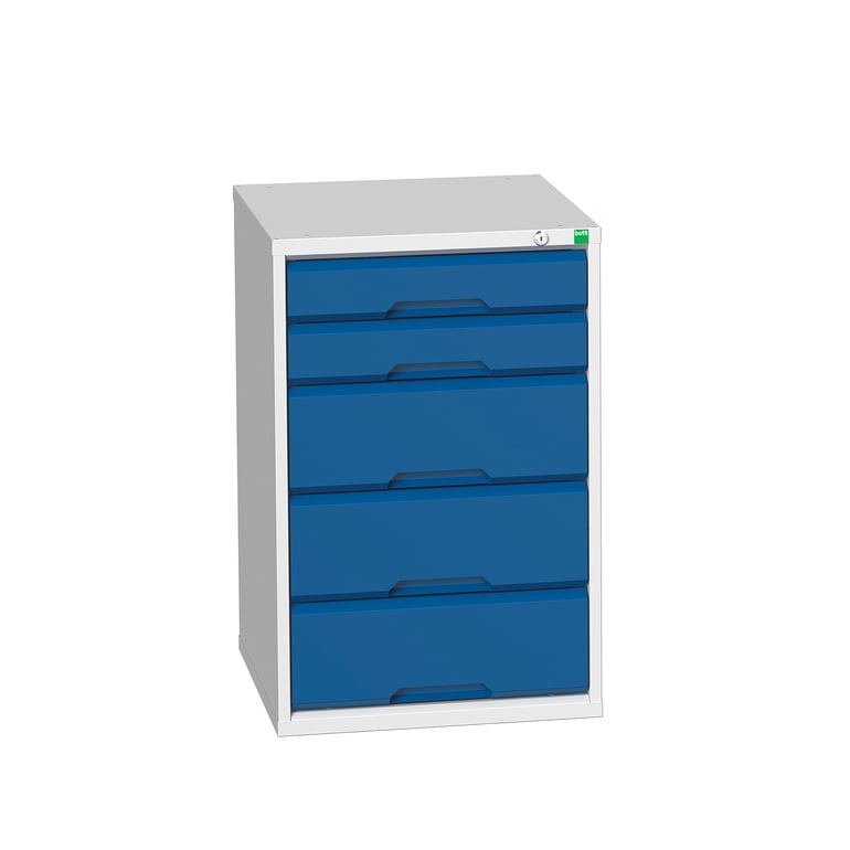 Drawer unit BOTT®, 5 drawers, 800x525x550 mm | AJ Products UK