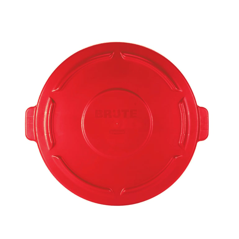 Lid for round container BRUTE® 121 L, red | AJ Products UK