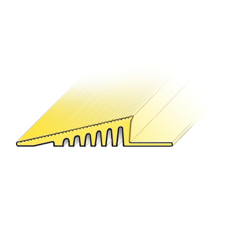 Flexible PVC edging, W 100 mm, yellow | AJ Products UK