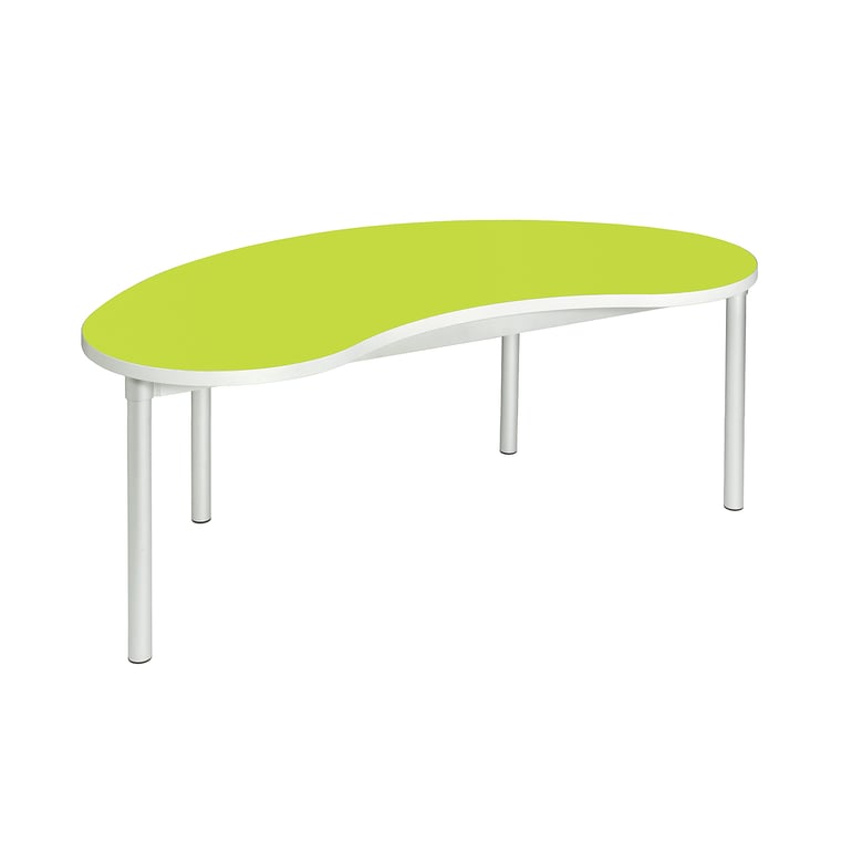 Early years bean table ENVIRO, 1400x750x590 mm, lime, silver | AJ ...