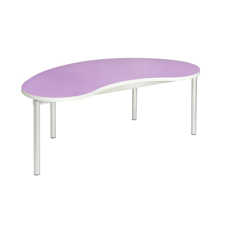 Early years bean table ENVIRO, 1400x750x590 mm, lilac, silver | AJ ...