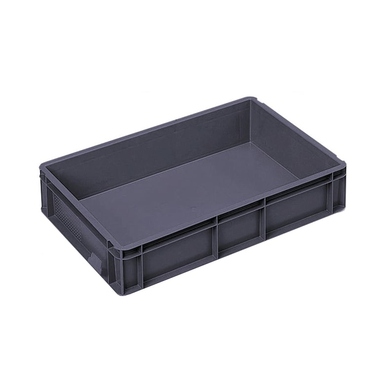 Eco Euro box, solid, 600x400x118 mm, 21 L | AJ Products UK
