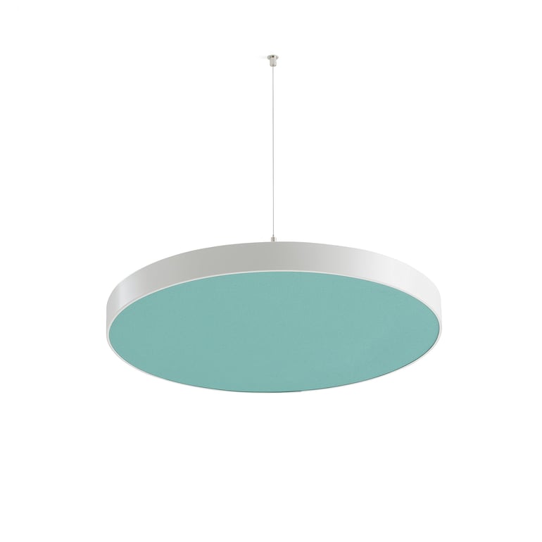 Takabsorbent GRACE, Ø 580 mm, nedpendlad max 4 m, turkos | AJ Produkter