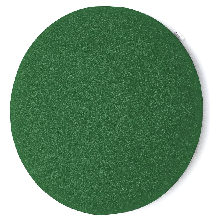 Acoustic panel POLY, round, Ø 705x170 mm, dark green | AJ Products UK