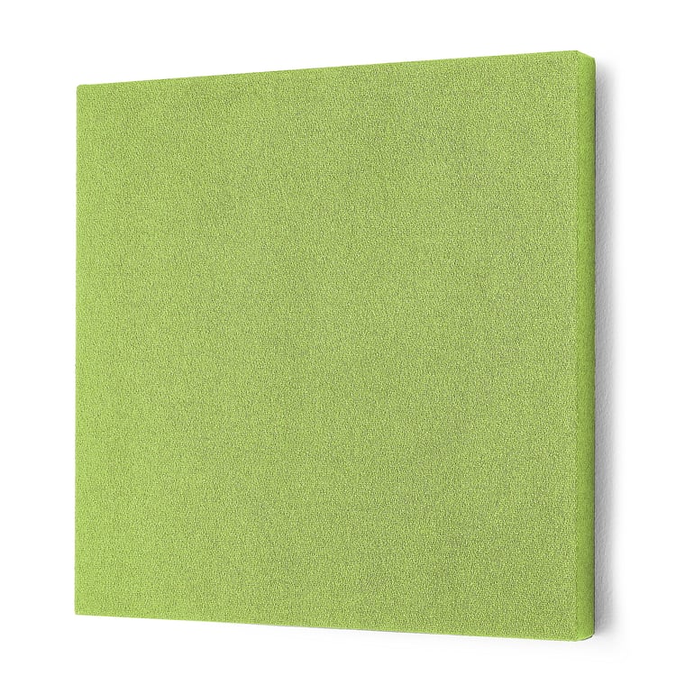 Acoustic panel POLY, square, 600x600x56 mm, lime green | AJ Products IE