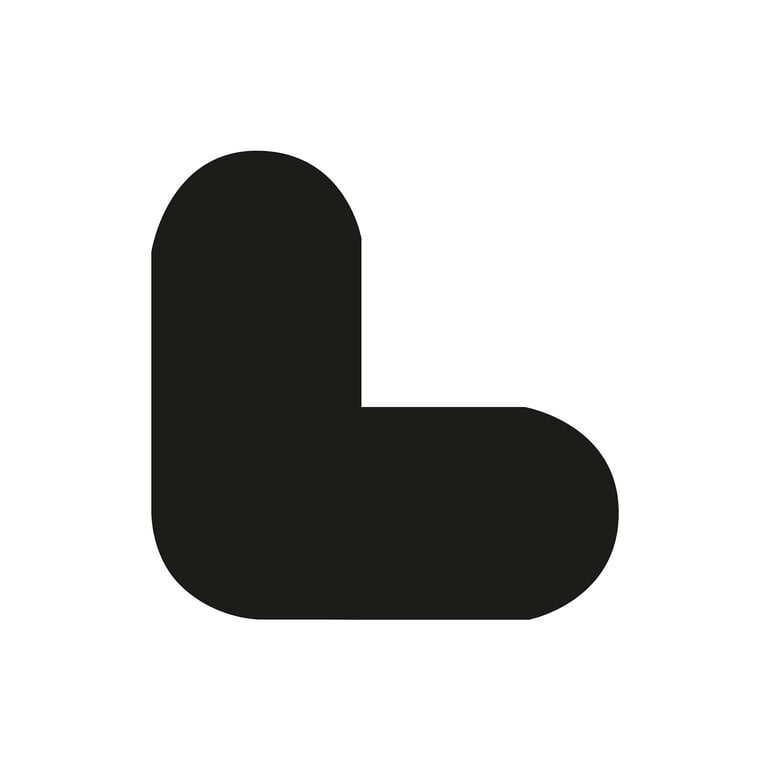 Floor signal, L shape, 10-pack, black | AJ Products UK