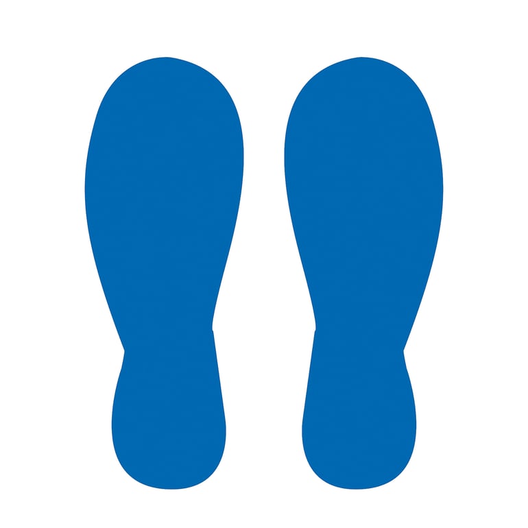 Feet floor signals, 10-pack, blue | AJ Products IE