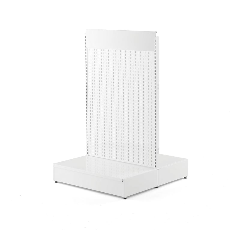 Retail shelving SHOP, floor standing, basic section, 1500x900x1040 mm ...