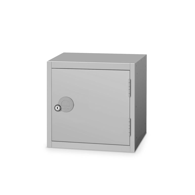 Cube locker, 380x380x380 mm, grey | AJ Products UK