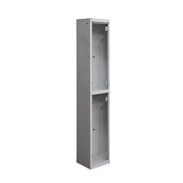 Clear door locker, 1800x300x300 mm, 2 door | AJ Products IE