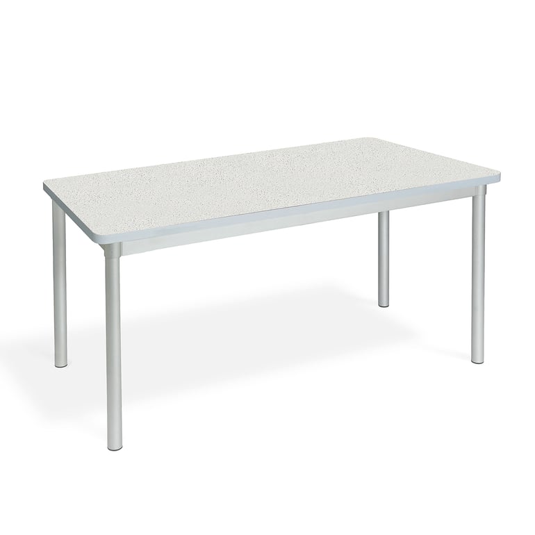 Classroom table ENVIRO, 1400x750x760 mm, speckled grey | AJ Products UK