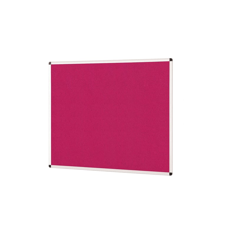 Colourful aluminium framed noticeboard, 1500x1200 mm, magenta | AJ ...