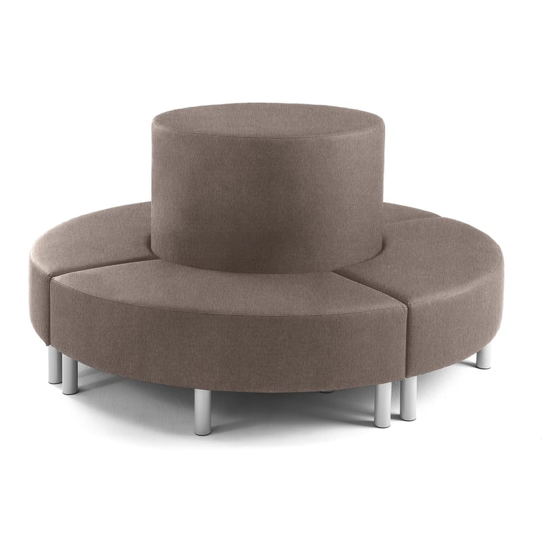 Sofa Lisa, apskrita, audinys, šviesiai ruda | AJ Produktai