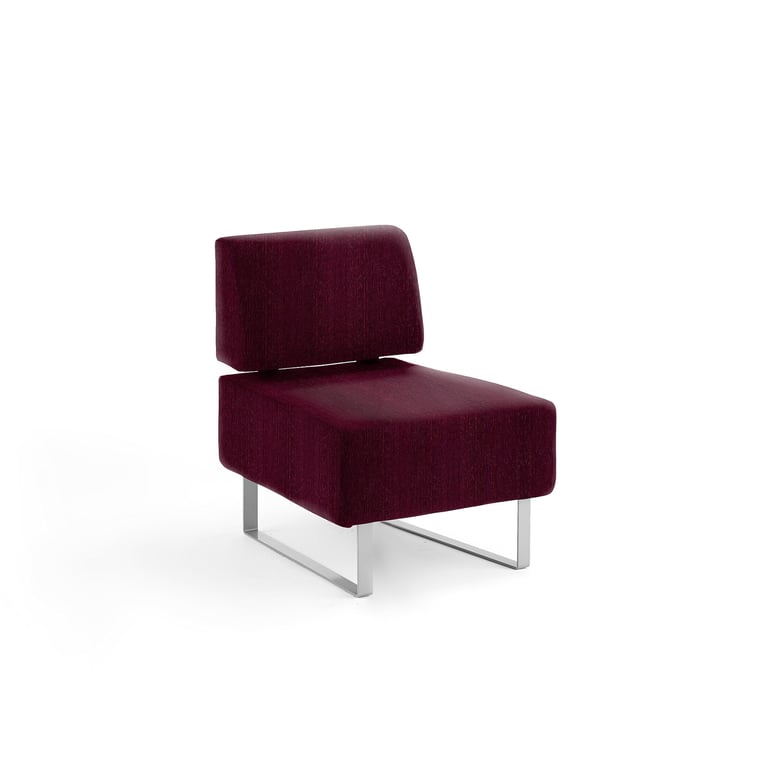 Armchair CRICKET without armrests, Zone fabric, raspberry red | AJ ...