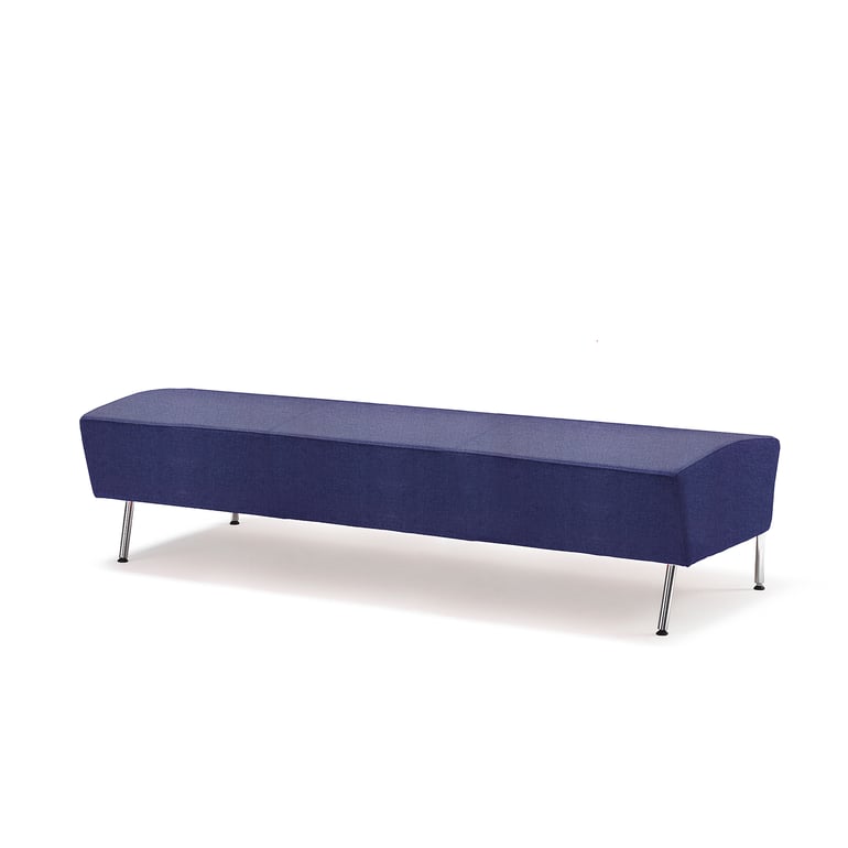 Pall ALEX, rak, 1800 mm, Tyg Medley blålila | AJ Produkter