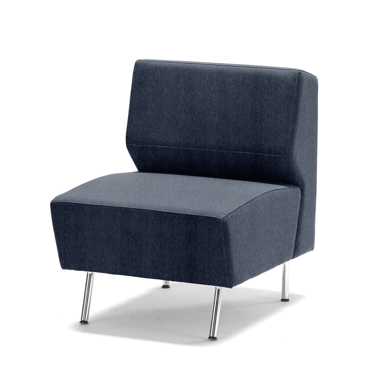 Armchair ALEX, Zone fabric, dark grey | AJ Products UK