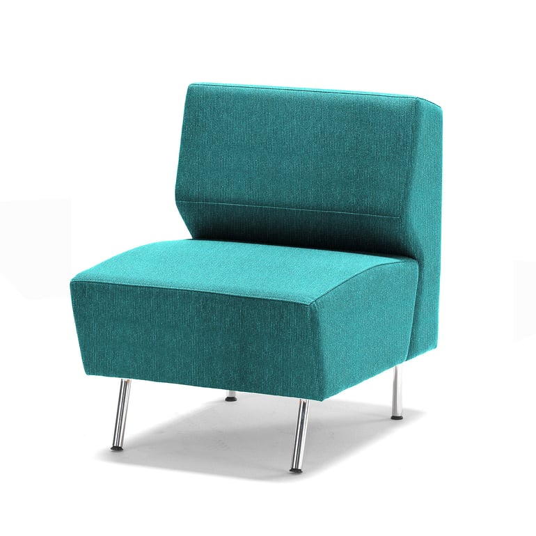 Armstóll Alex, Zone áklæði, turkisblár | AJ Vörulistinn