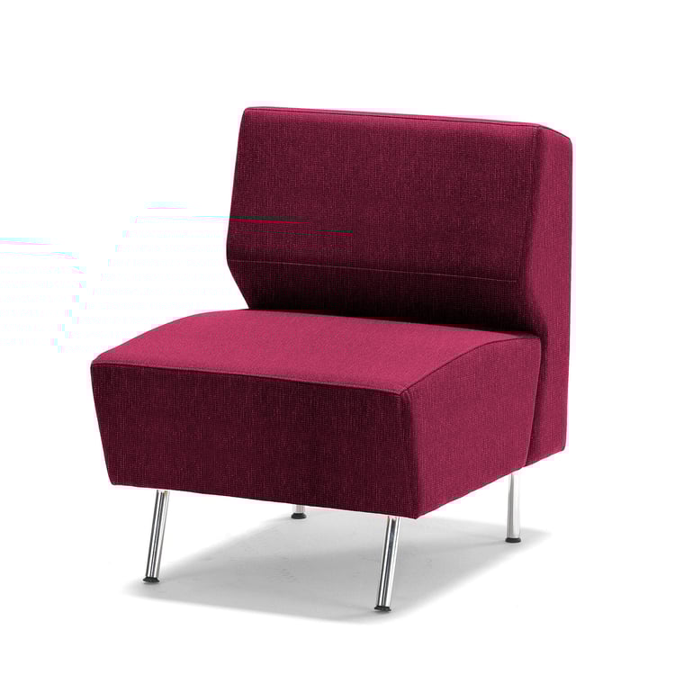 Armchair ALEX, Zone fabric, raspberry red | AJ Products UK