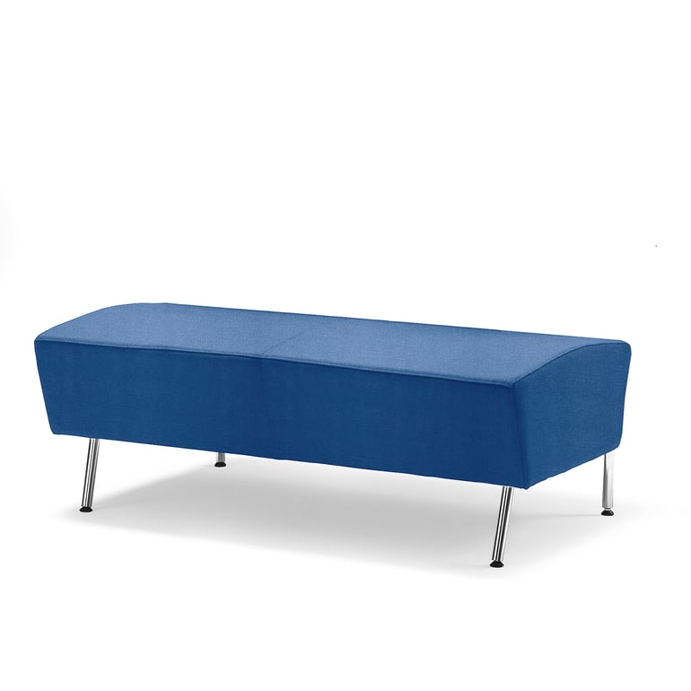 Pall ALEX, rak, 1200 mm, Tyg Medley himmelsblå | AJ Produkter