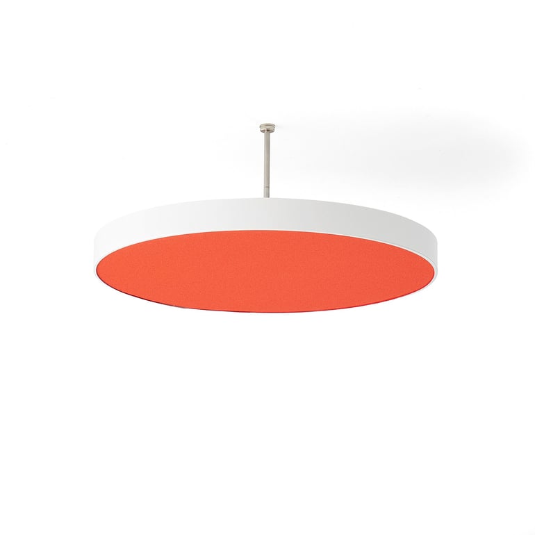 Helisummutav laepaneel GRACE, Ø 580 mm, rippuv 200 mm, punane | AJ Tooted