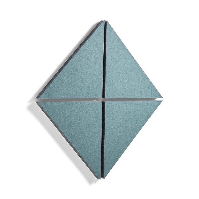 Acoustic panels PATTERN, triangle, 600x600x40 mm,green, 4-pack | AJ ...