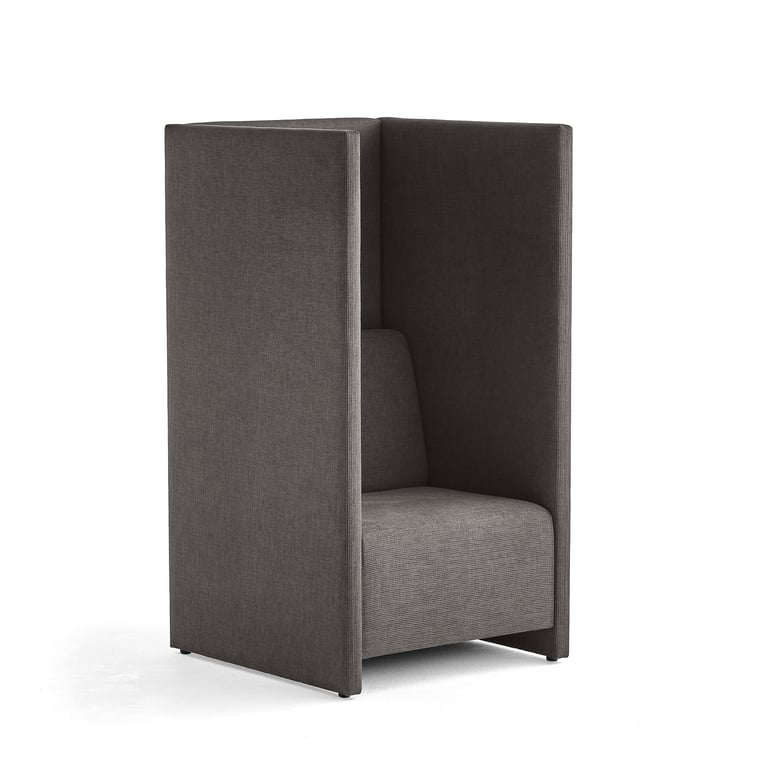 High-sided armchair STILL, grey | AJ Products UK