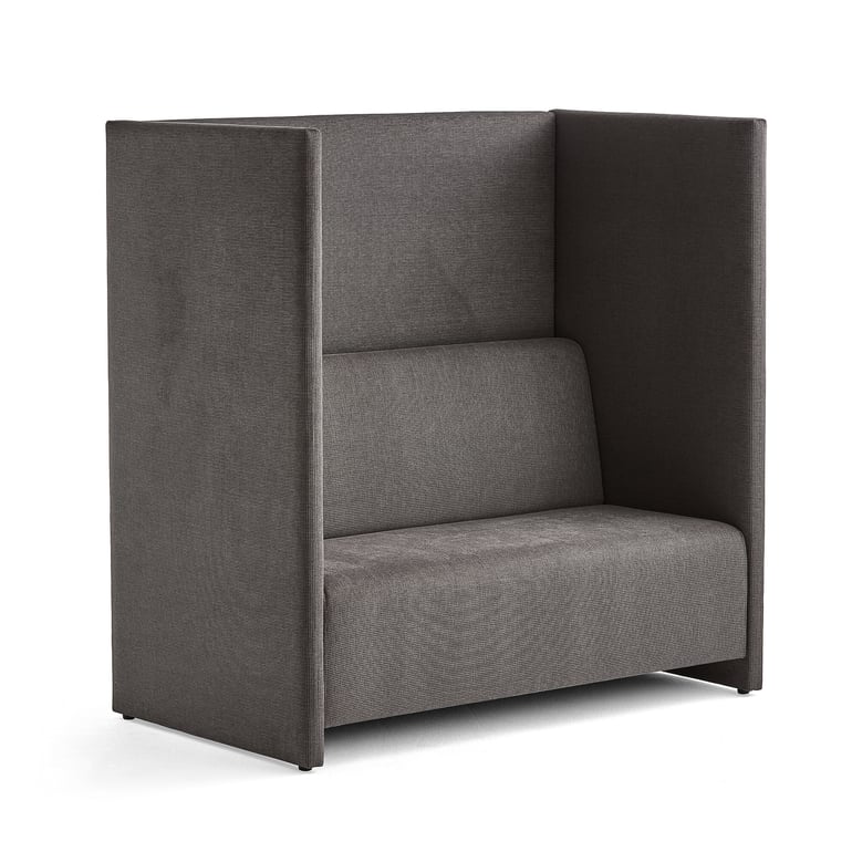 2-seater high-sided sofa STILL, grey | AJ Products IE