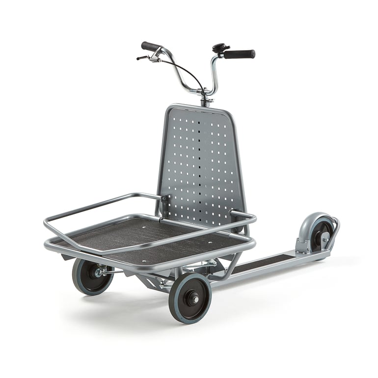 Load scooter with tool panel, silver | AJ Proizvodi