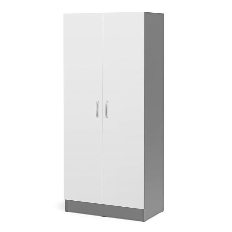 Skab FLEXUS, 1725x760x415 mm, grå, hvid | AJ Produkter