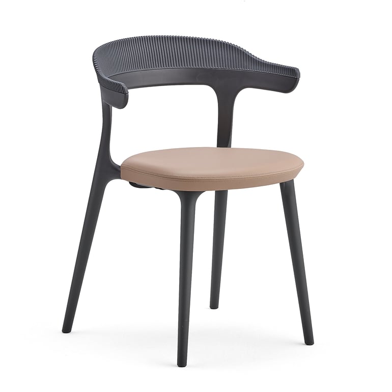 Stol CREEK med dyna, antracitgrå | AJ Produkter