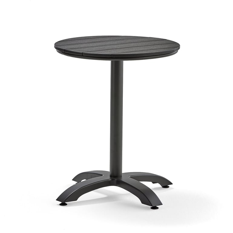 Apvalus stalas Piazza, Ø600 mm, juoda/juoda | AJ Produktai