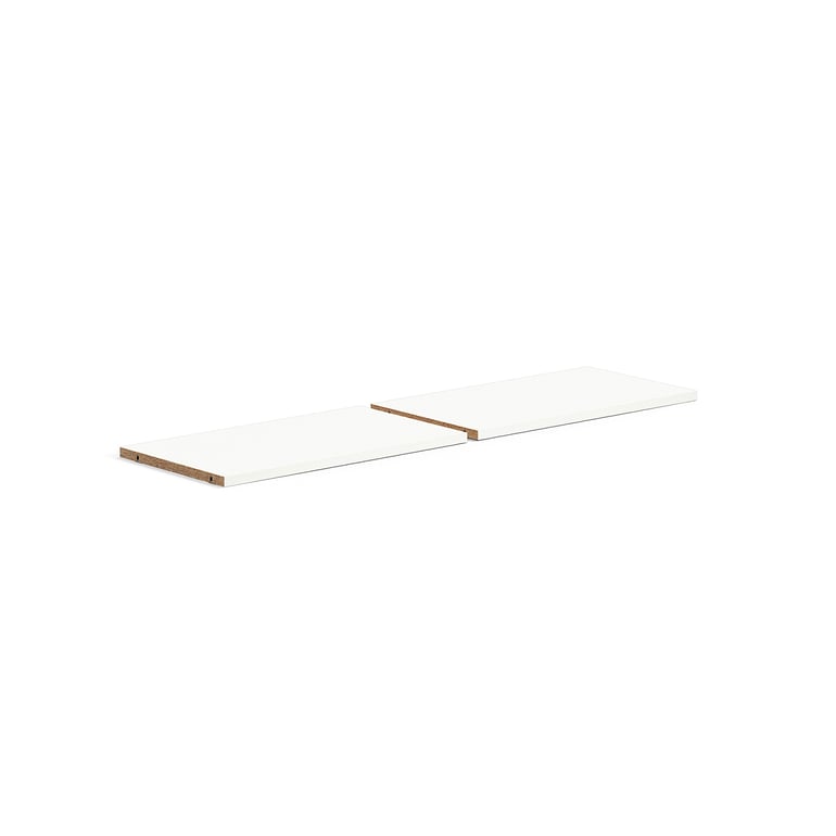 Hylder til skab med skydedøre QBUS, 571x378 mm, 2-pak, hvid | AJ Produkter