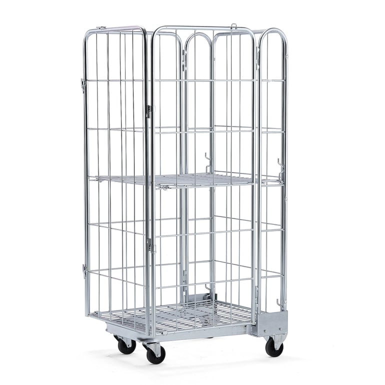 Rullecontainer, 4 vegger, L850 B715 H1735 mm | AJ Produkter