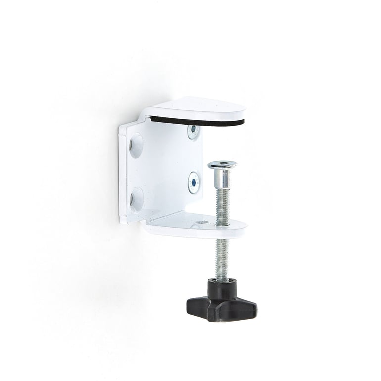 Desk screen brackets ZIP, pair, white | AJ Products UK