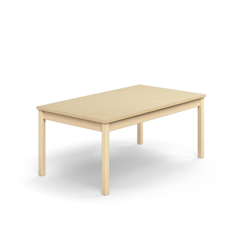 Noise reducing table EUROPA X, 1400x800x600 mm, birch | AJ Products UK